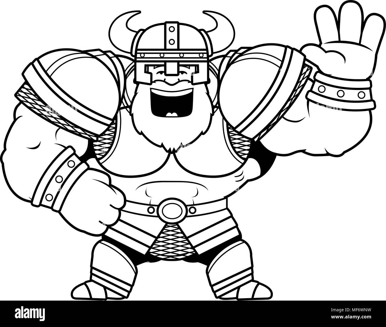 A cartoon illustration of a Viking waving Stock Vector Image & Art - Alamy