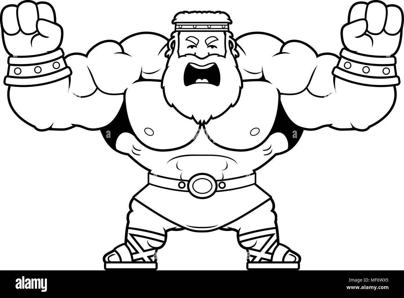 A cartoon illustration of Zeus looking angry Stock Vector Image & Art ...