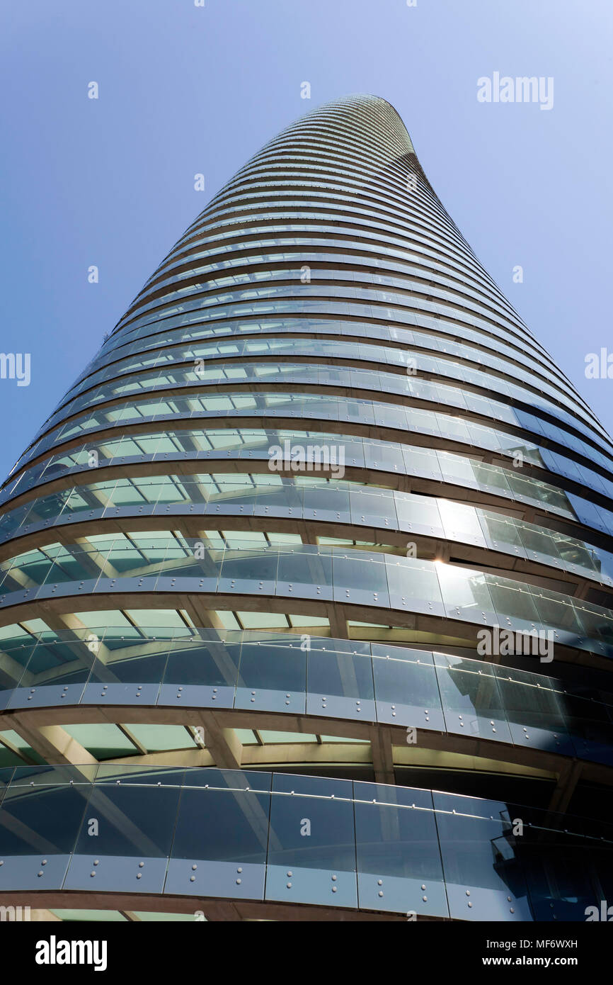 View, looking up, at the Arena Tower, (formerly known as Baltimore ...