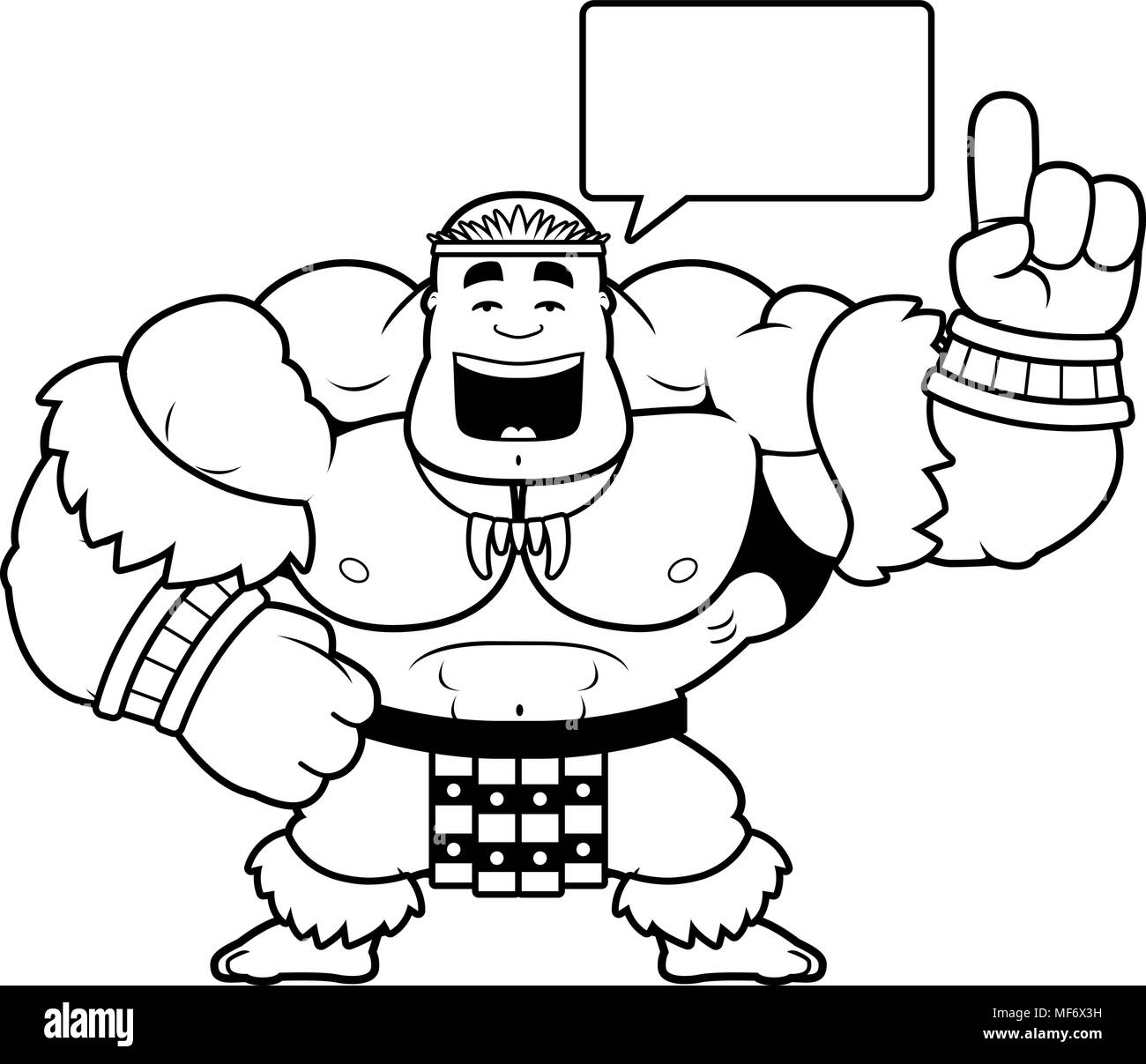 Cartoon african warrior Black and White Stock Photos & Images - Alamy
