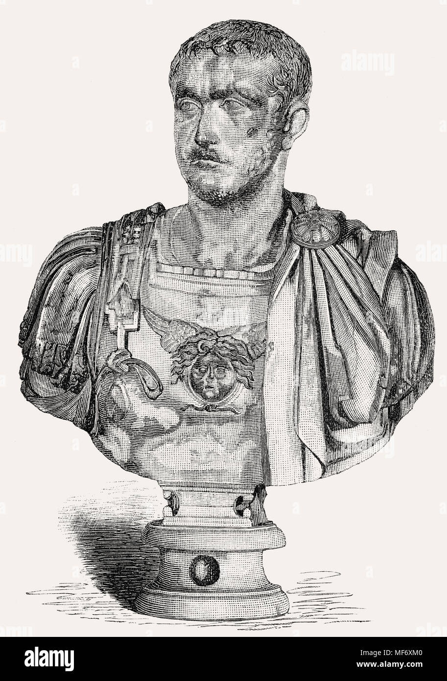 Gallienus or Gallien, c. 218 – 268, Roman Emperor Stock Photo - Alamy