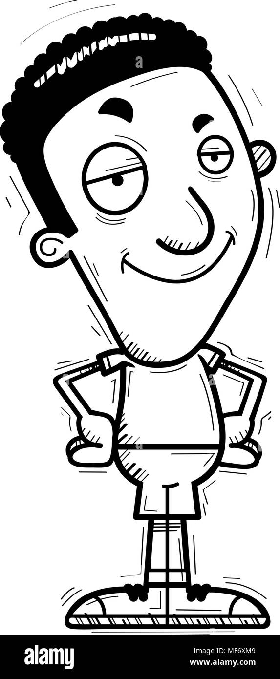 Confident Person Clipart Black And White