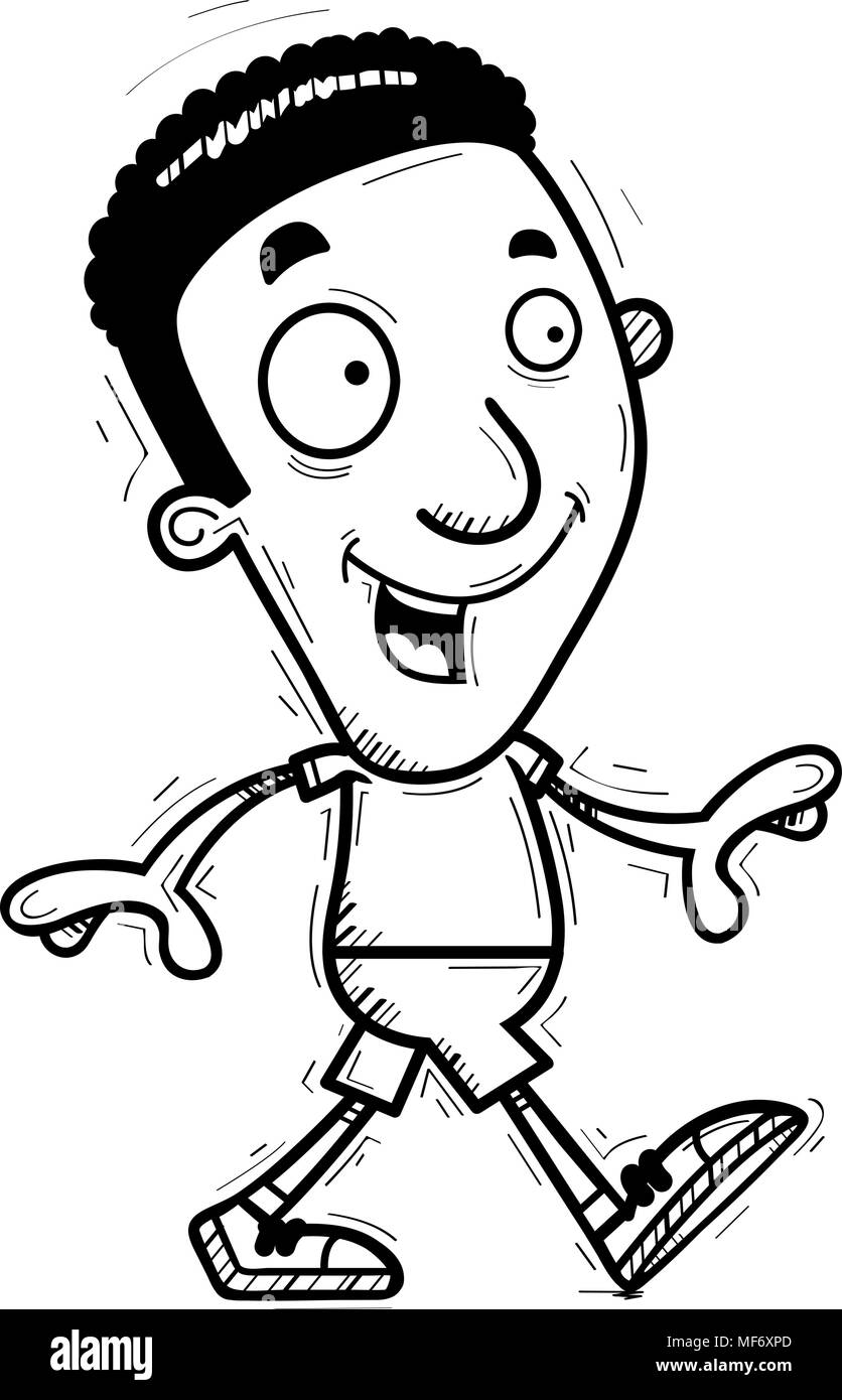 Person Walking Drawing Cartoon