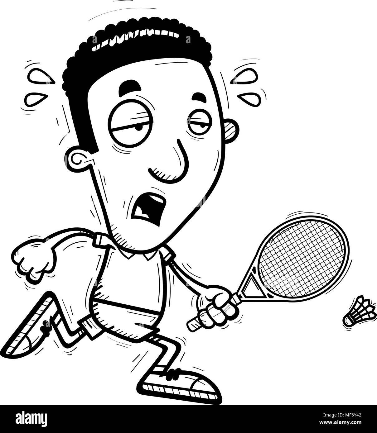 Black And White Badminton Clip Art