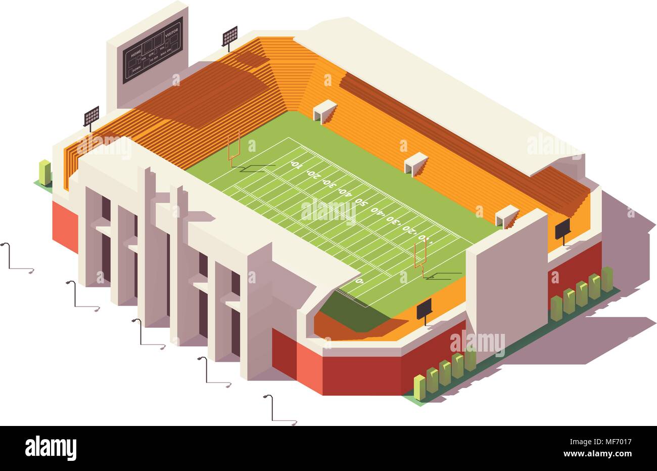 Vector isometric low poly football stadium Stock Vector Image & Art - Alamy