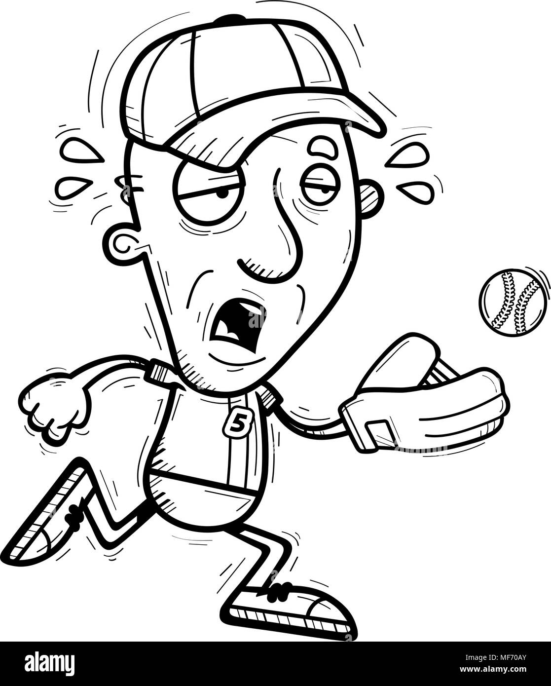 Athlete Sweating Clipart