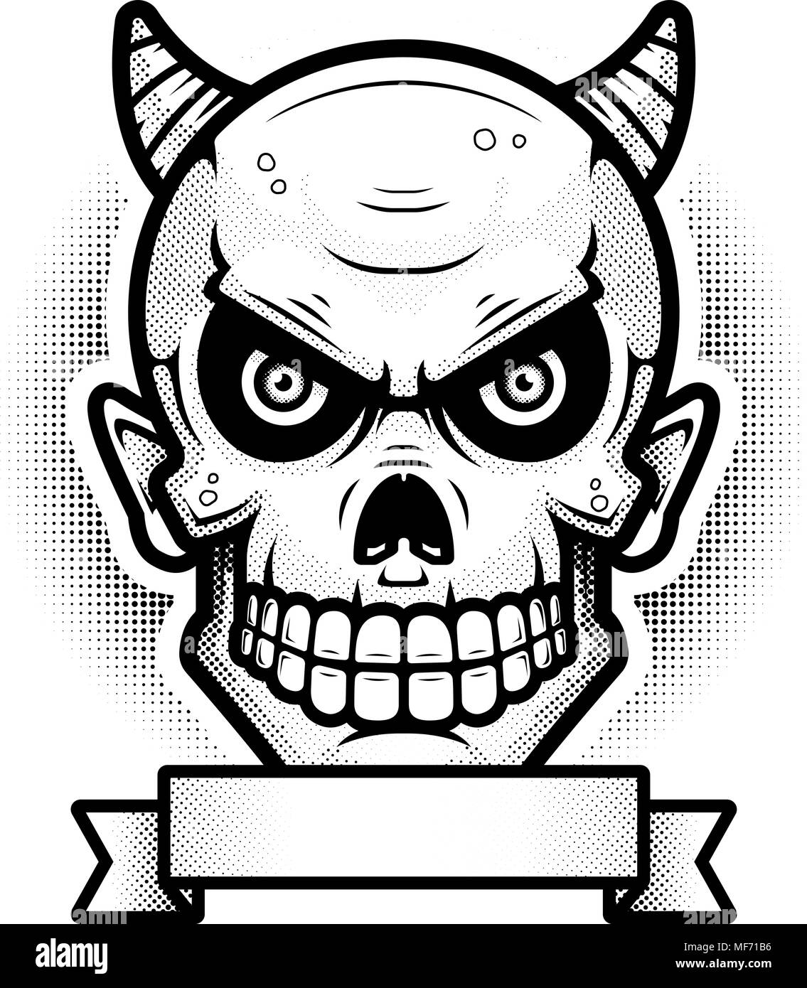 Illustration of a devil hi-res stock photography and images - Alamy