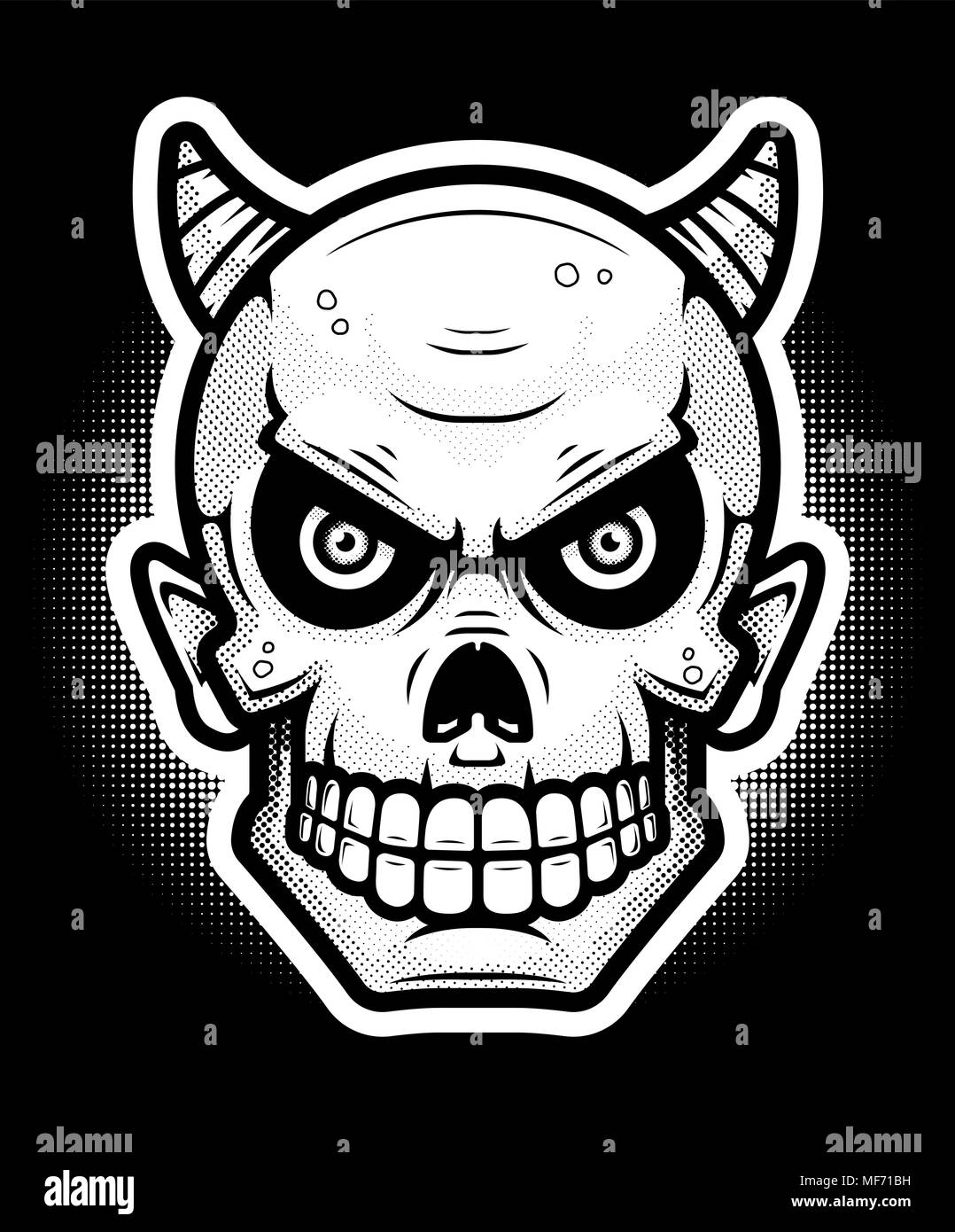 An illustration of a devil on a background Stock Vector Image & Art - Alamy