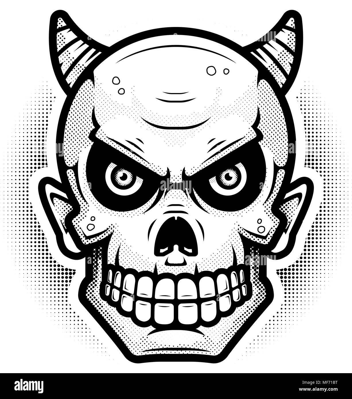 An illustration of a devil looking evil Stock Vector Image & Art - Alamy