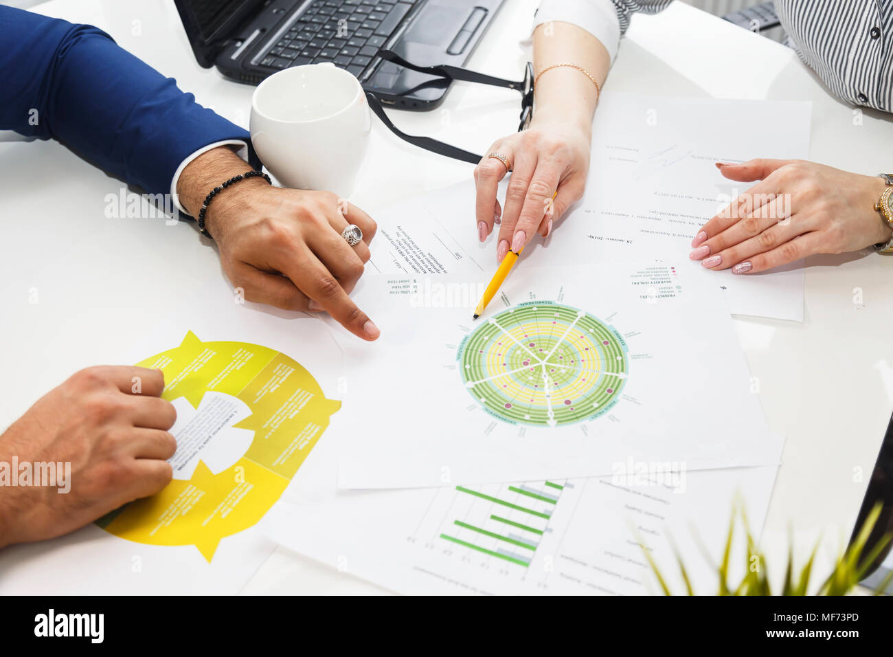 Work with Documents Stock Photo - Alamy