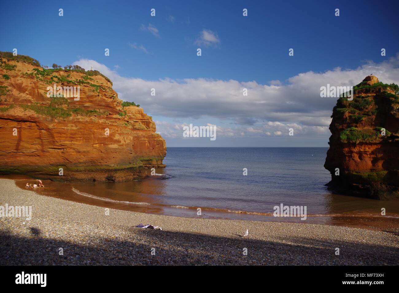 Red Sandstone Sea Stacks and Cliffs of the Jurassic Coast World ...