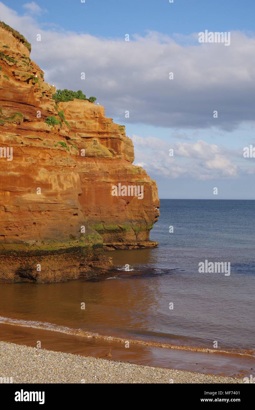 Red Sandstone Sea Stacks and Cliffs of the Jurassic Coast World ...