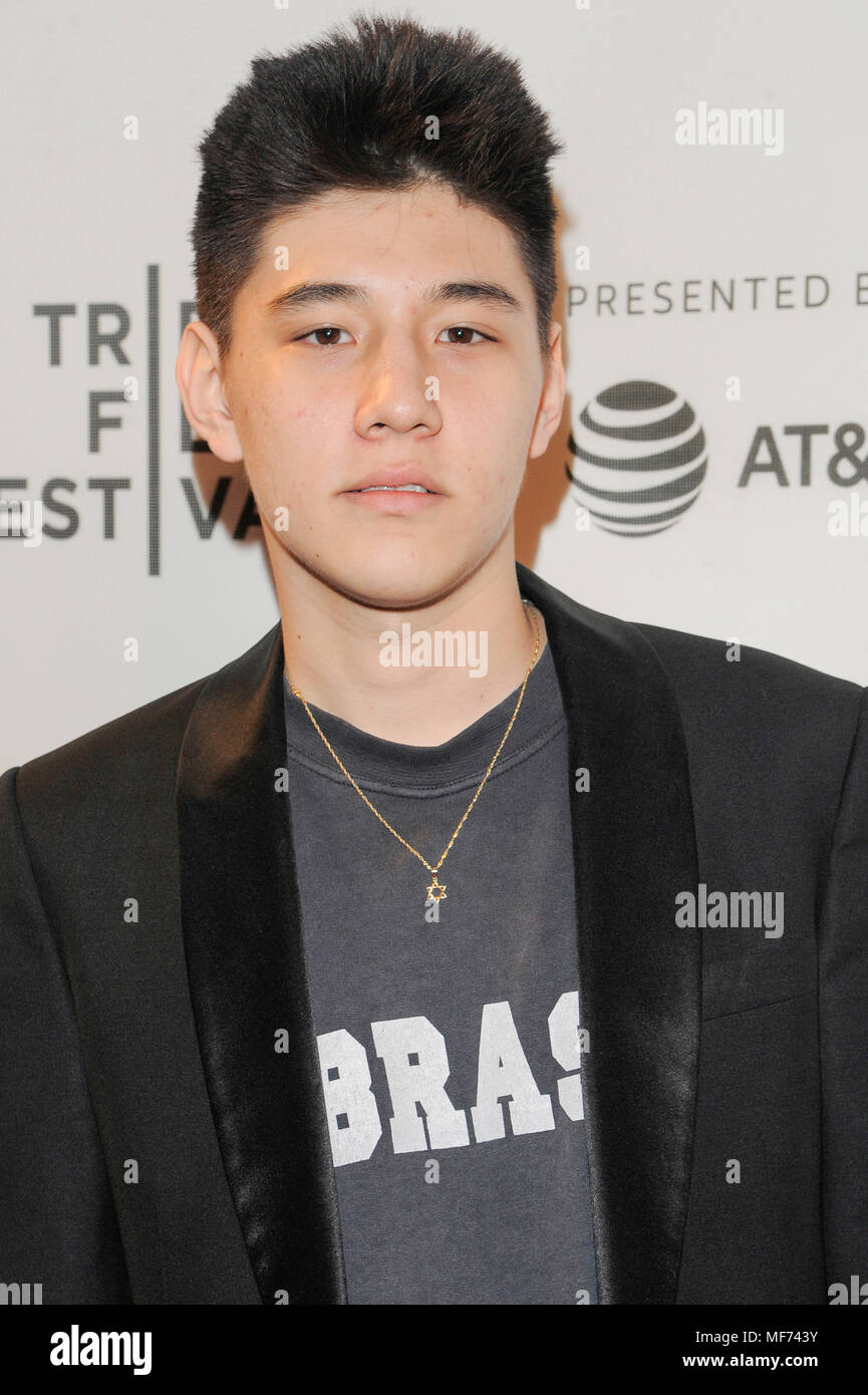 New York, NY - April 22, 2018: Isaac Jin Solstein attends premiere of ...