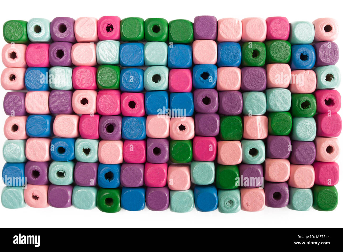 Colored wooden cubes on a white background, isolated Stock Photo - Alamy