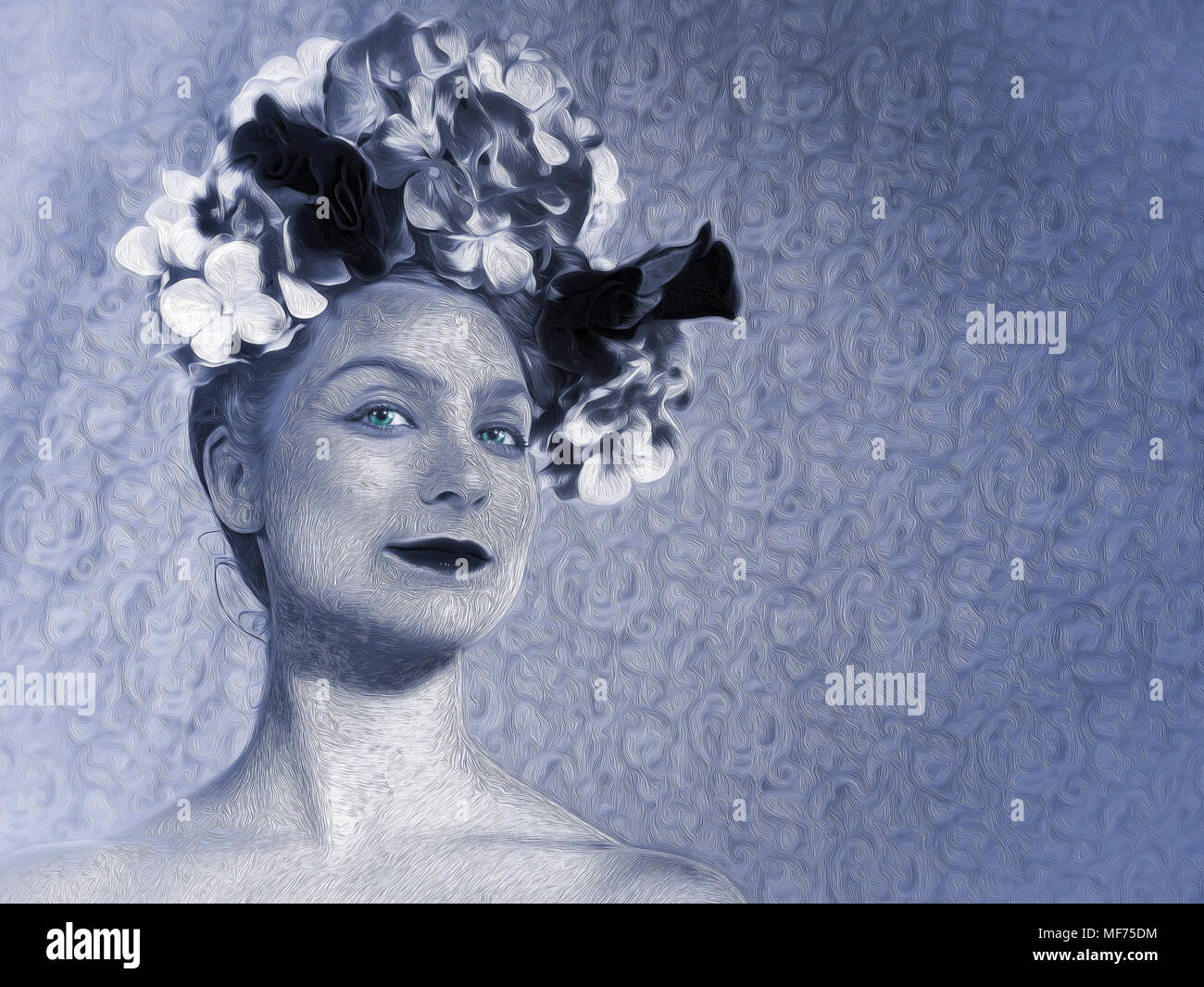 Frida kahlo portrait flowers hi-res stock photography and images - Alamy