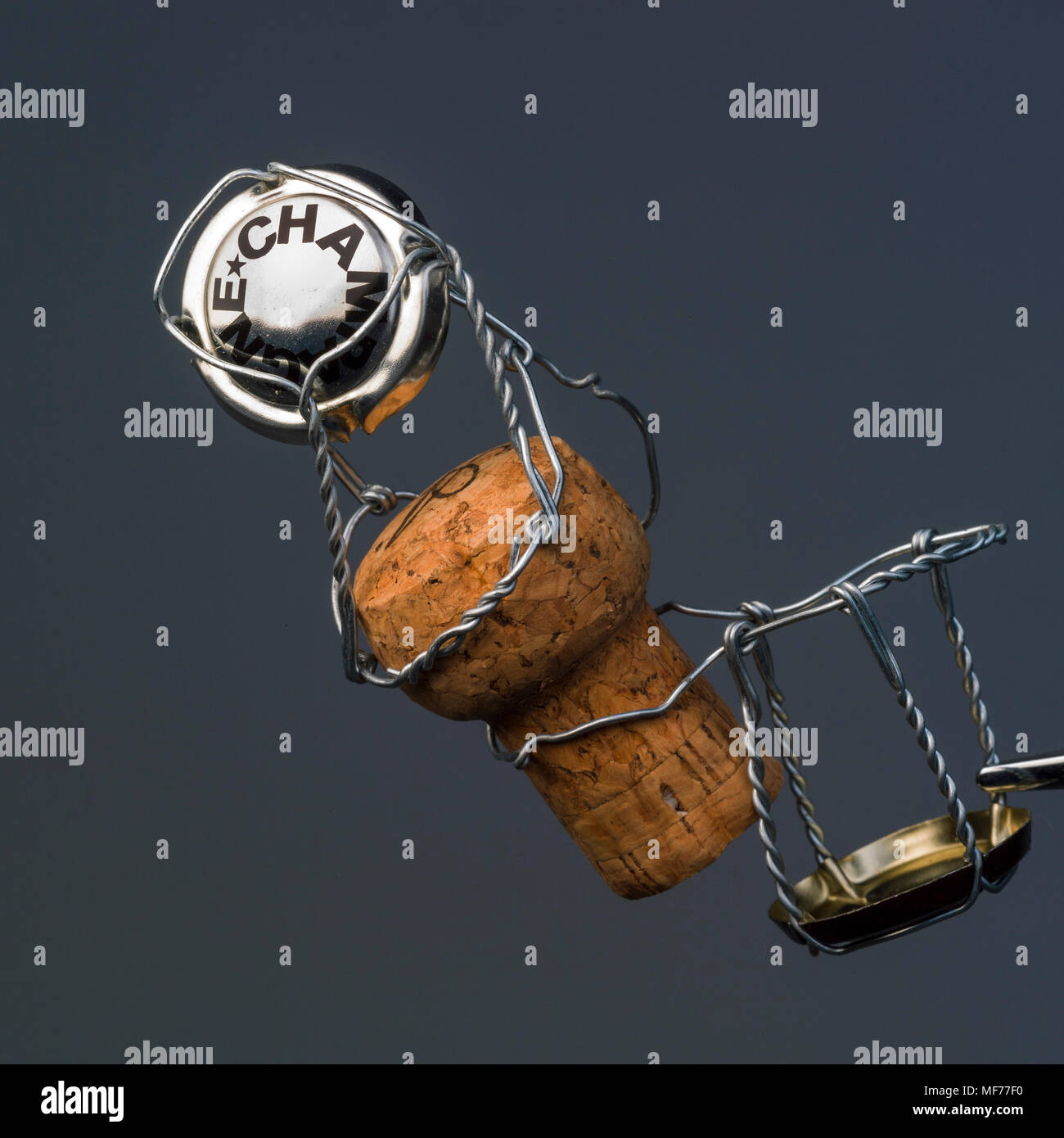 Champagne corks with muselet hi-res stock photography and images - Alamy