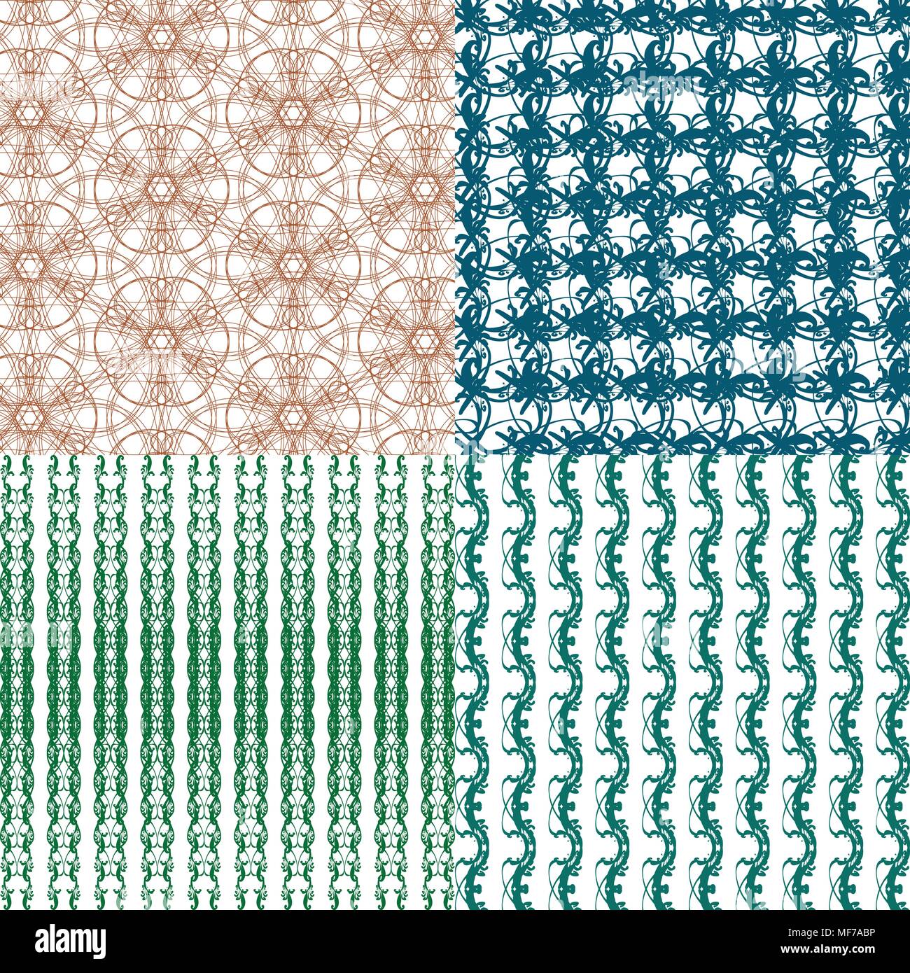 Set of abstract vintage geometric wallpaper pattern background. Vector ...