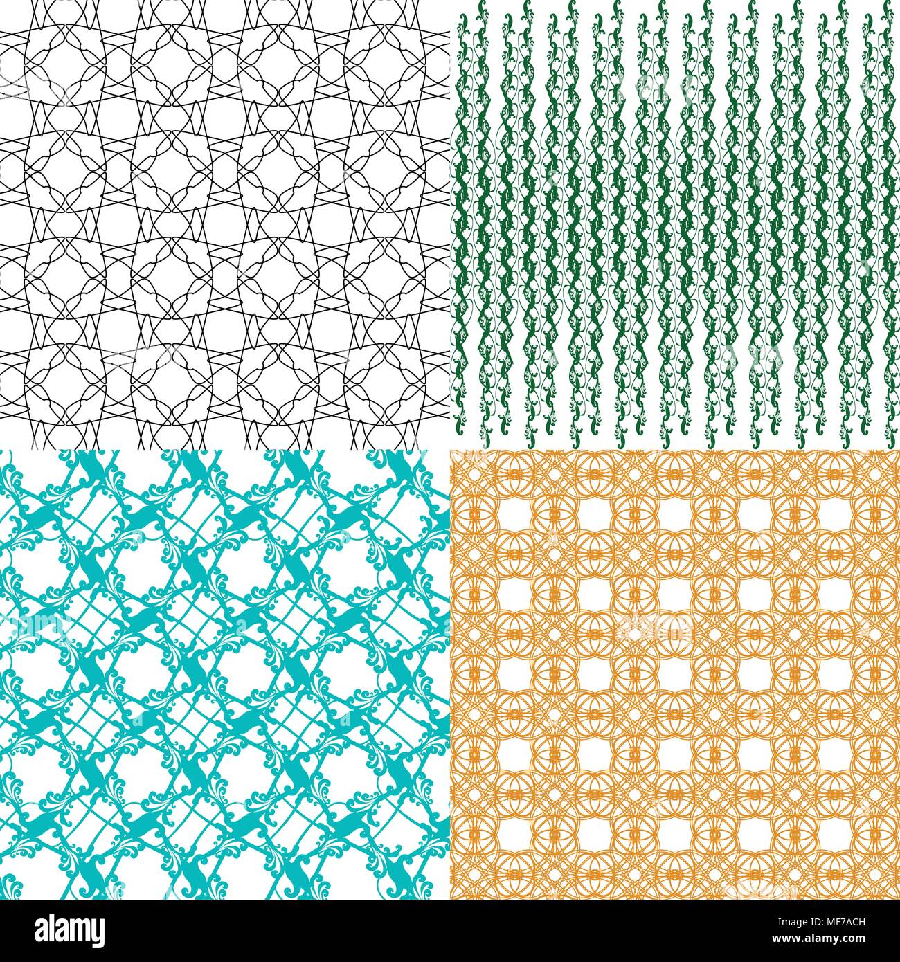 Set of abstract vintage geometric wallpaper pattern background. Vector ...