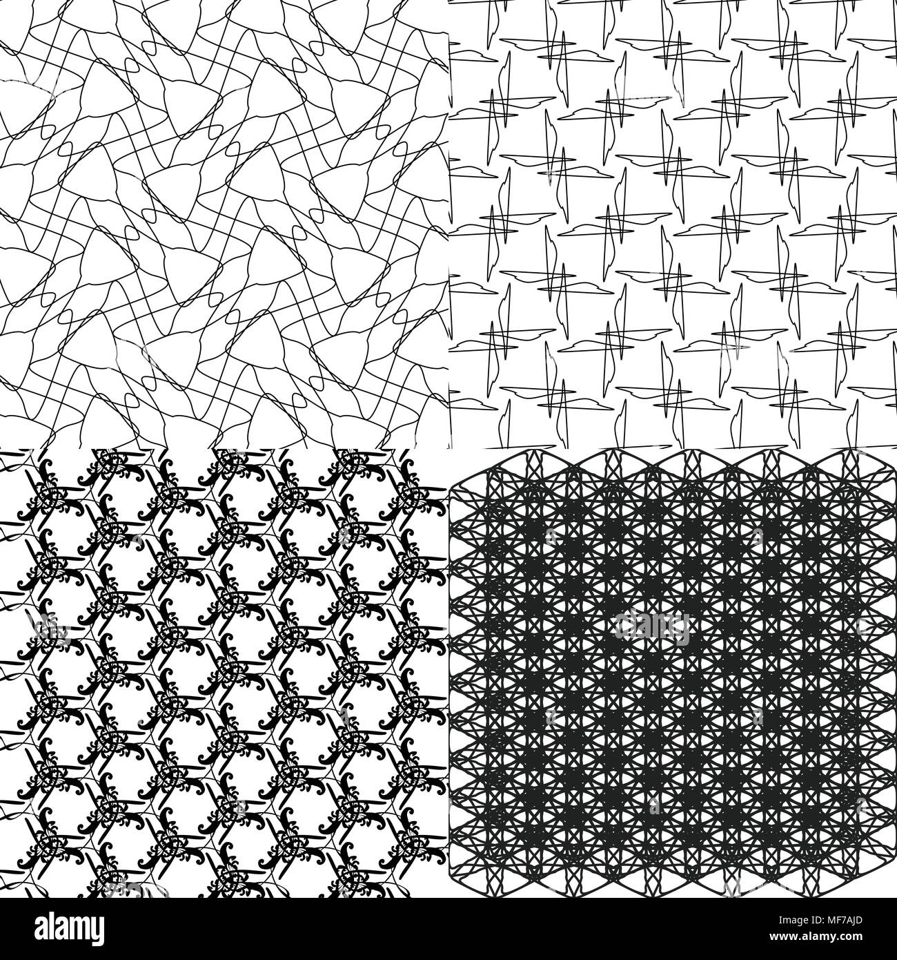 Set of pattern. Modern stylish texture. Repeating abstract background ...