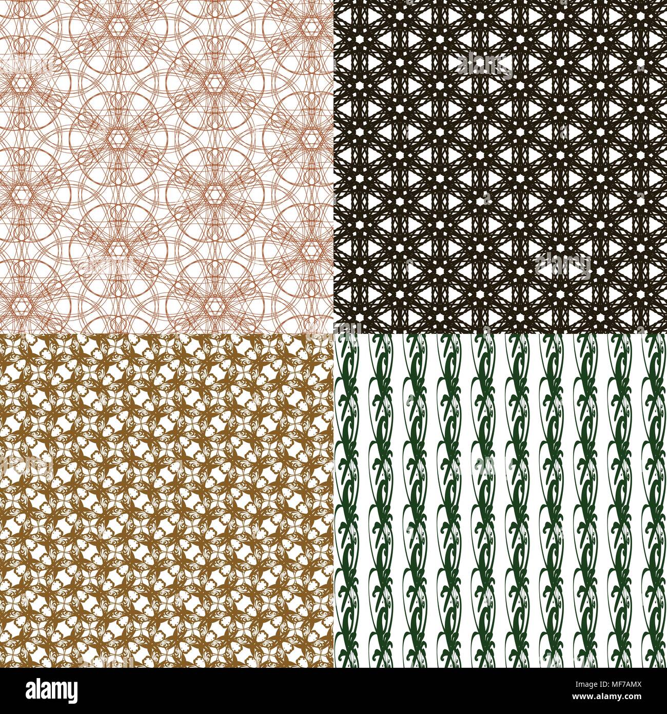 Set of abstract vintage geometric wallpaper pattern background. Vector ...