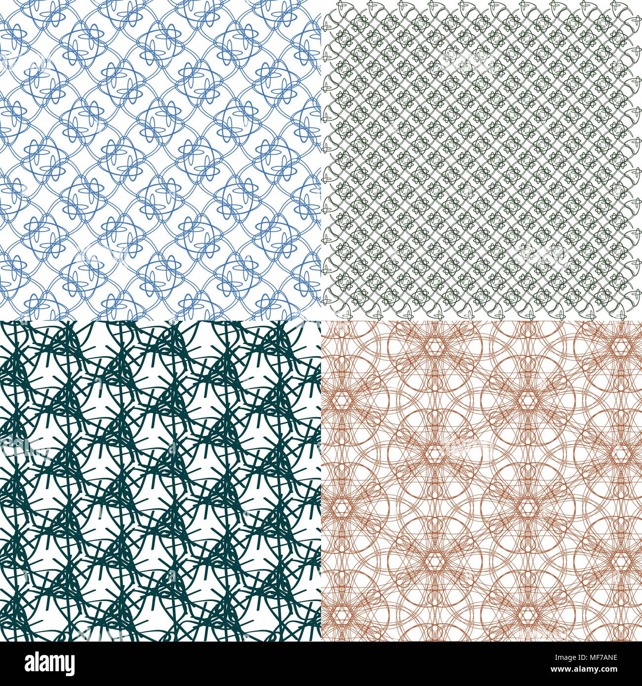 Set of abstract vintage geometric wallpaper pattern background. Vector ...