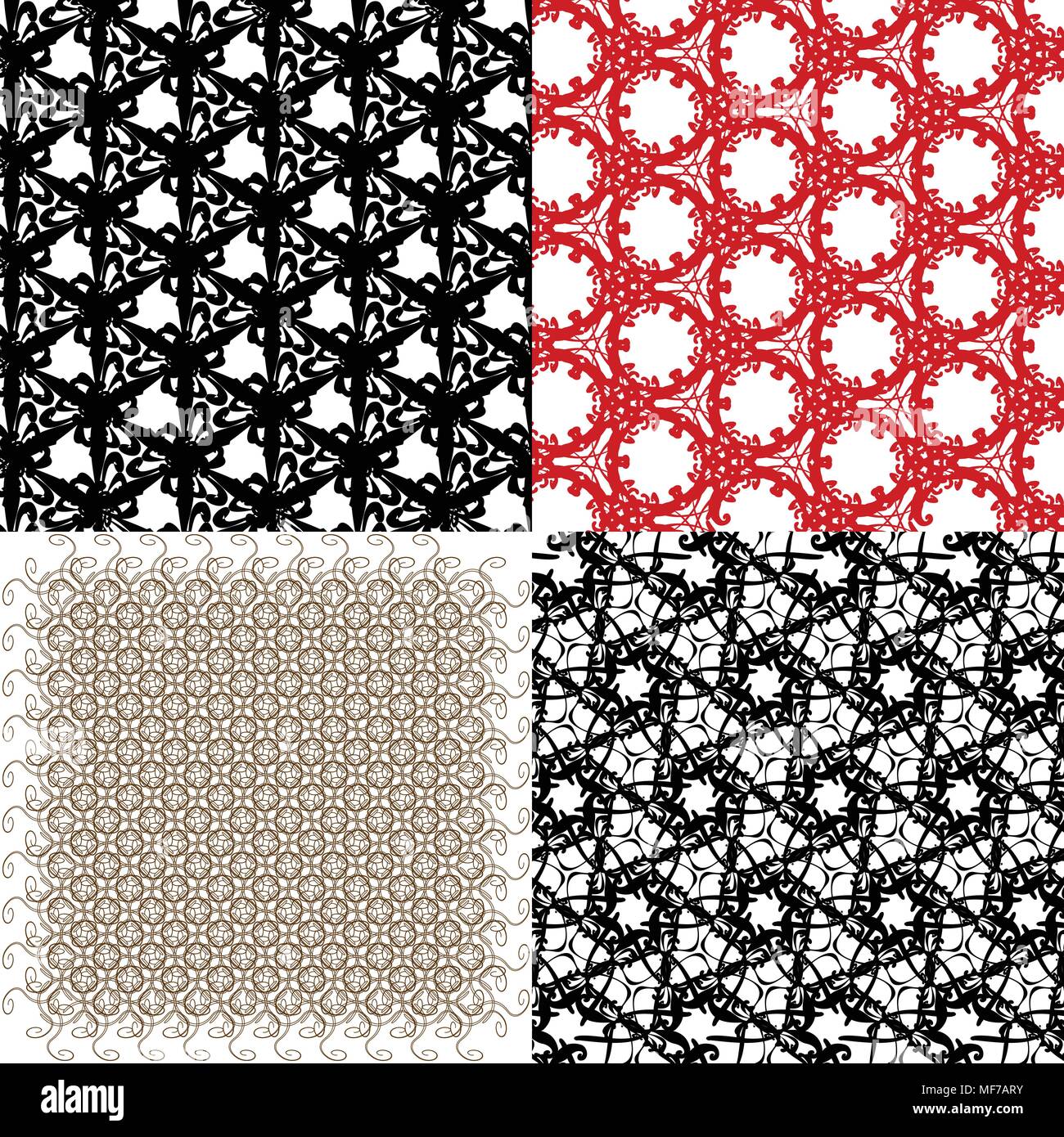 Set of abstract vintage geometric wallpaper pattern background. Vector ...