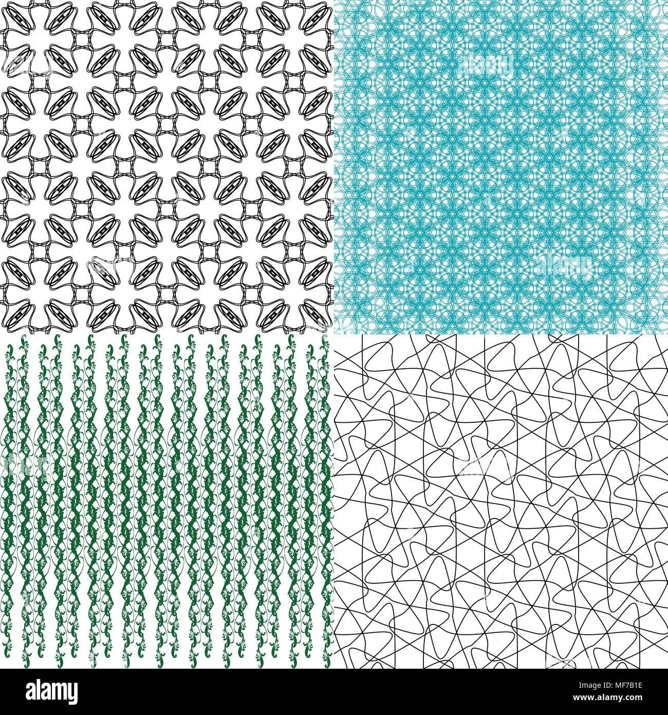 Set of abstract vintage geometric wallpaper pattern background. Vector ...