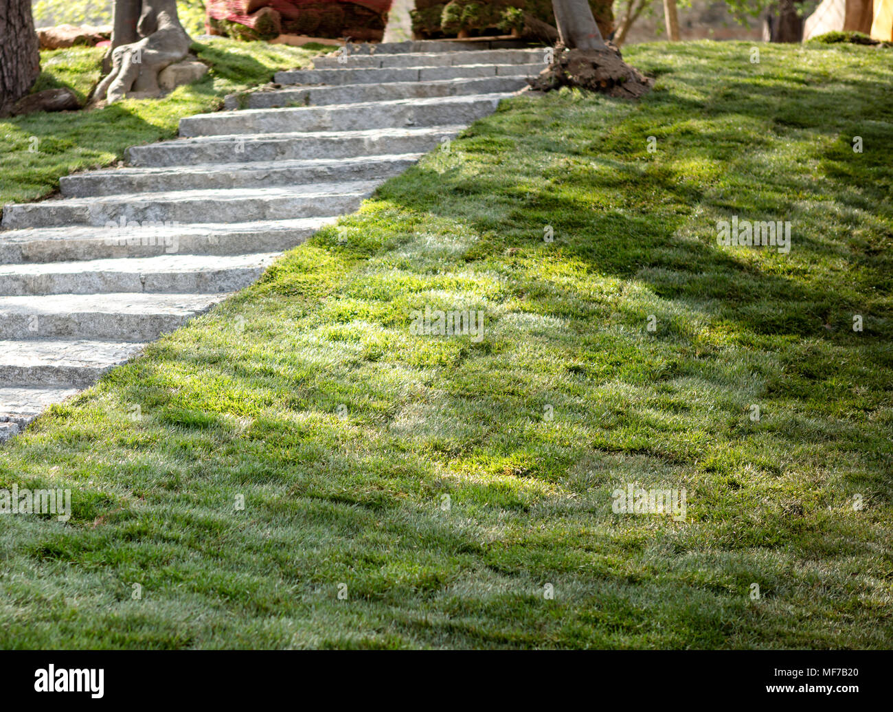 Freshly laid turf hi-res stock photography and images - Alamy