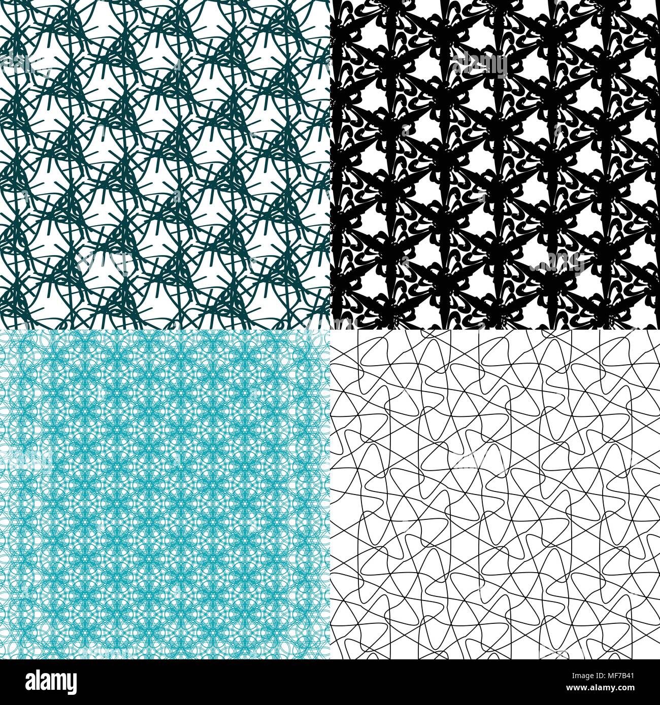 Set of abstract vintage geometric wallpaper pattern background. Vector ...