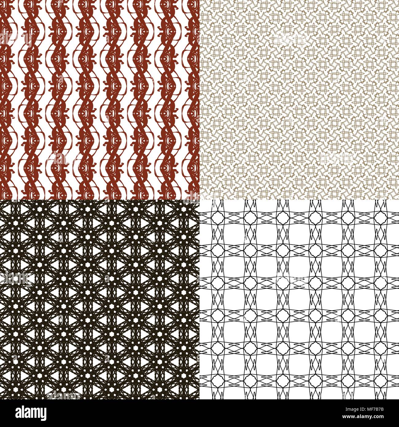 Set of abstract vintage geometric wallpaper pattern background. Vector ...