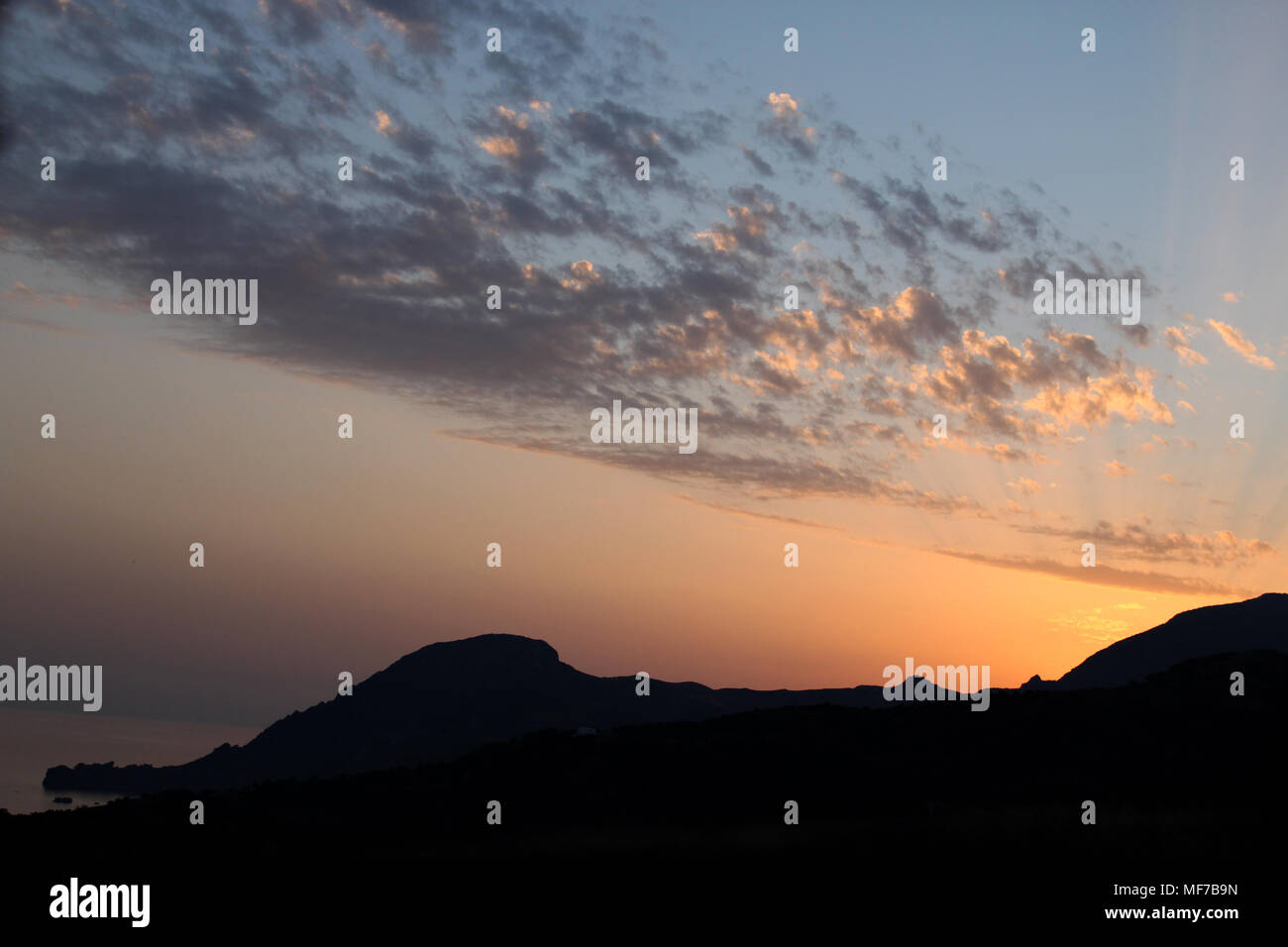 Cretan sunset hi-res stock photography and images - Alamy