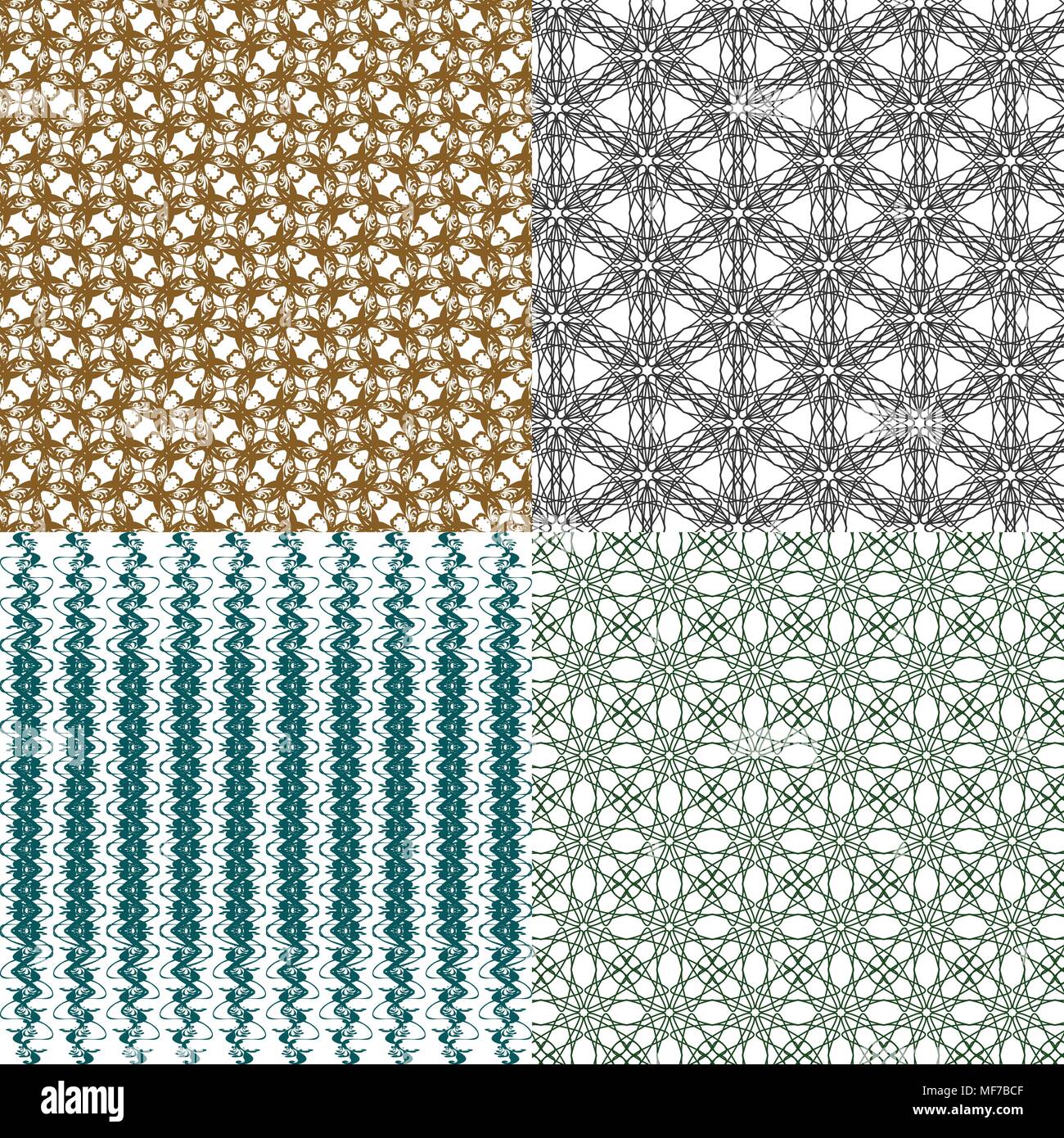 Set of geometric pattern in op art design. Vector illustration art ...