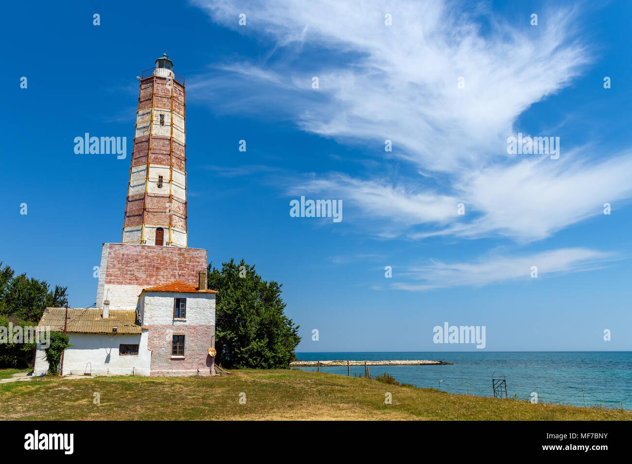 Lighthouse in Shabla - the oldest lighthouse in Bulgaria, built in 1856 ...