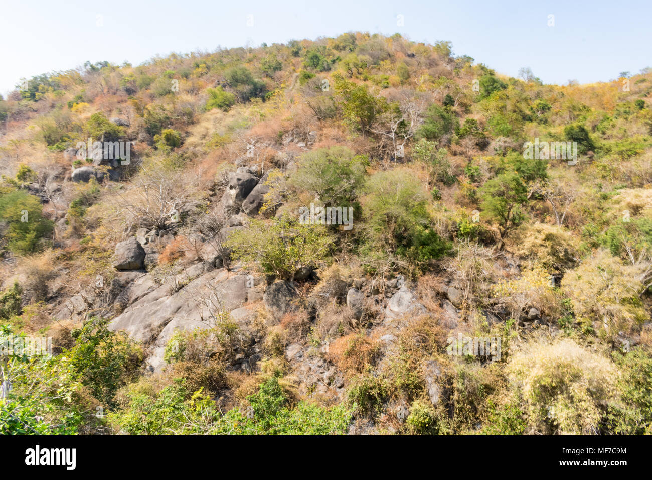 greenery mountain looking beautiful in summer season with village view ...