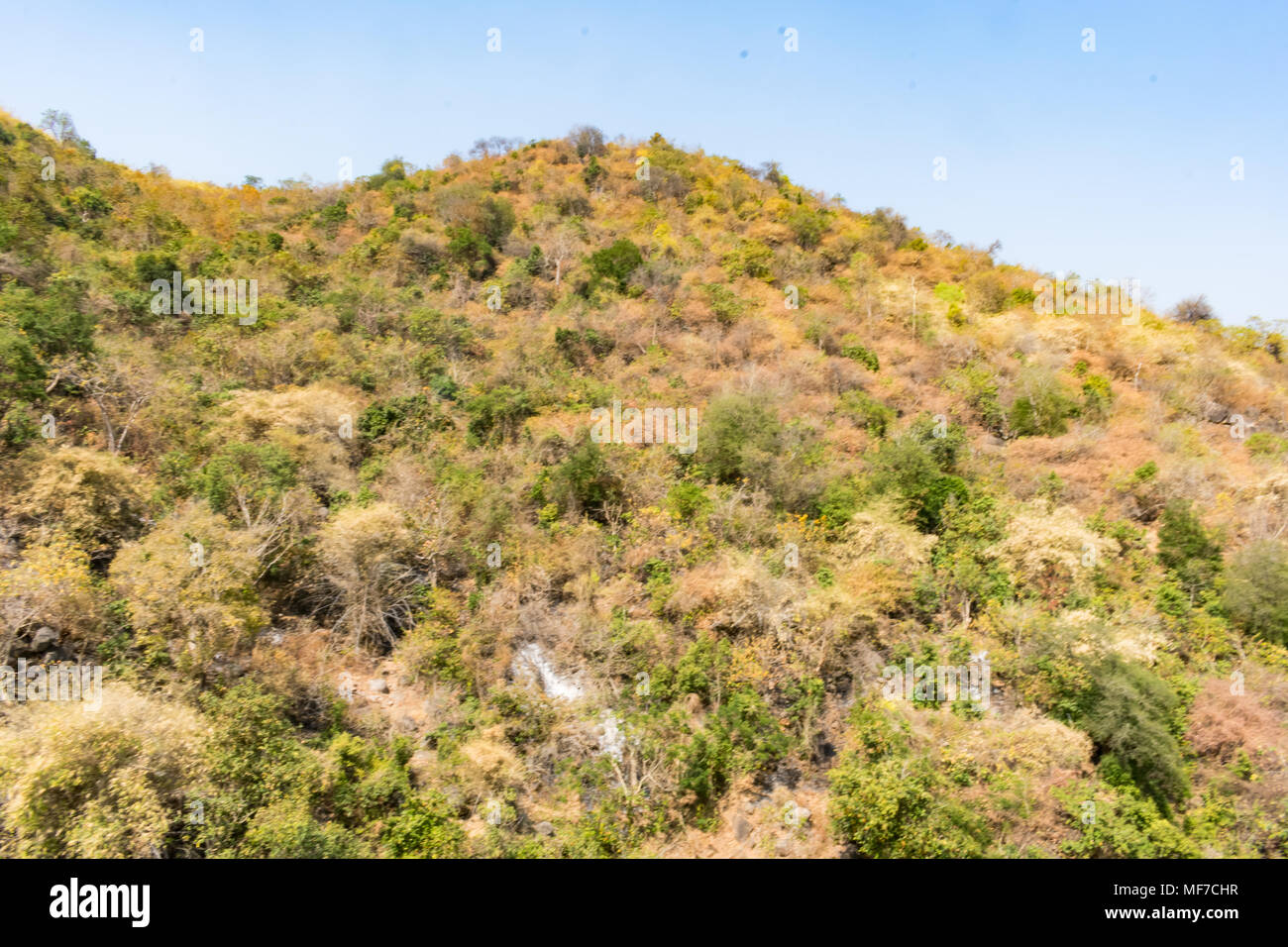 greenery mountain looking beautiful in summer season with village view ...