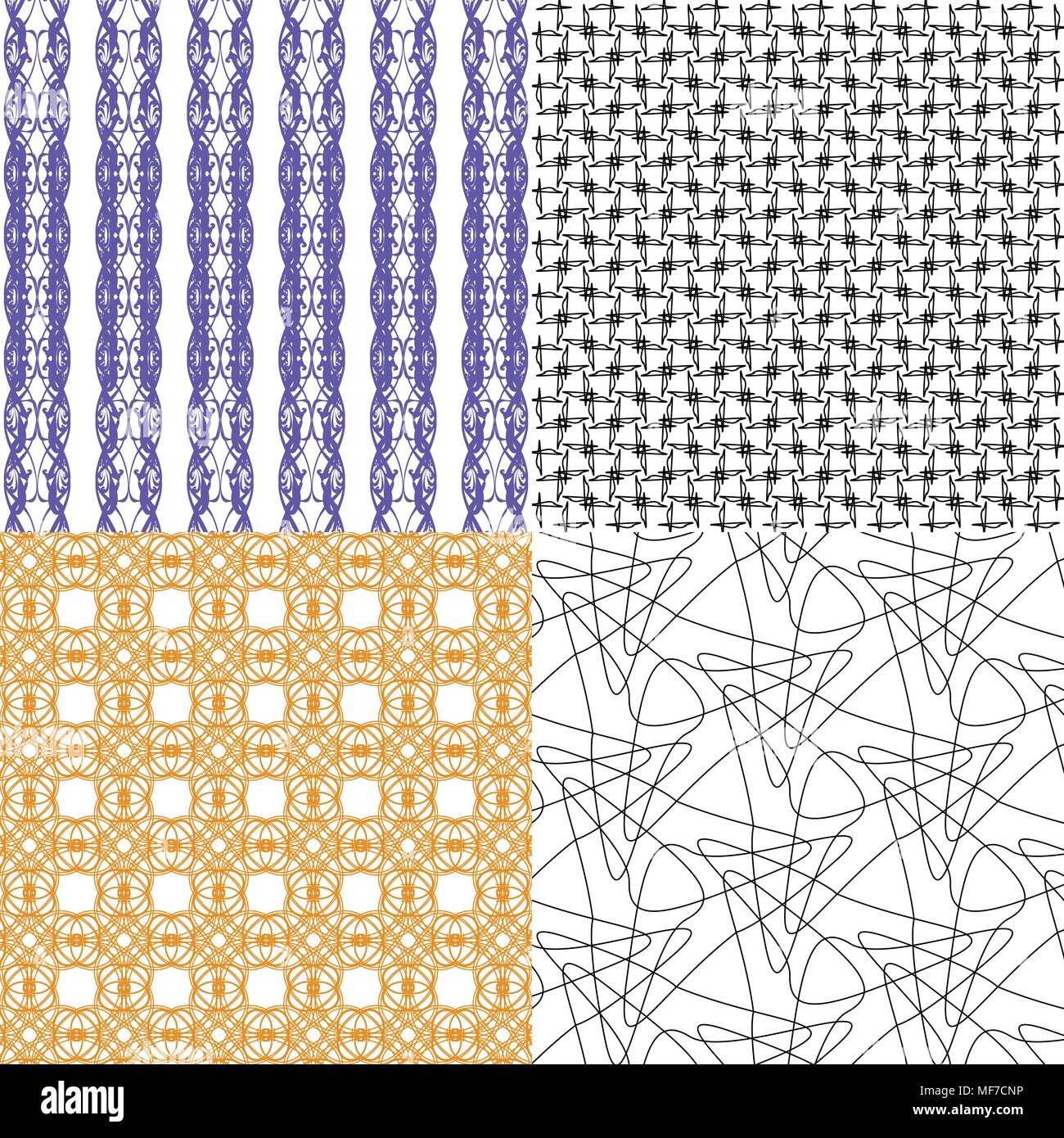 Set of pattern. Modern stylish texture. Repeating abstract background ...