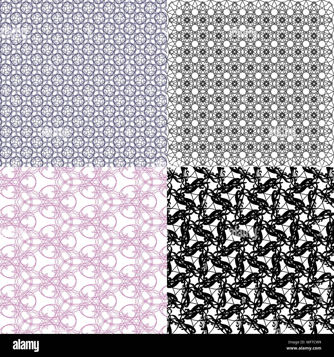 Set of pattern. Modern stylish texture. Repeating abstract background ...