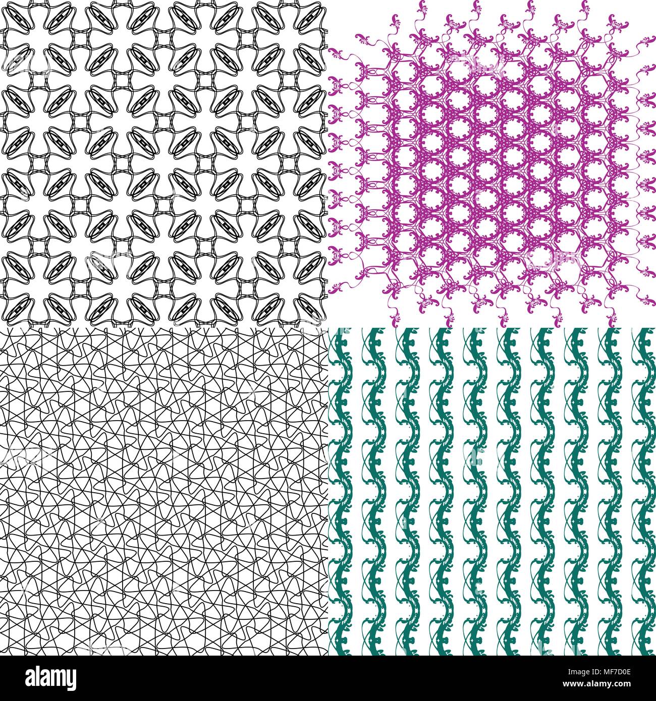 Set of pattern. Modern stylish texture. Repeating abstract background ...