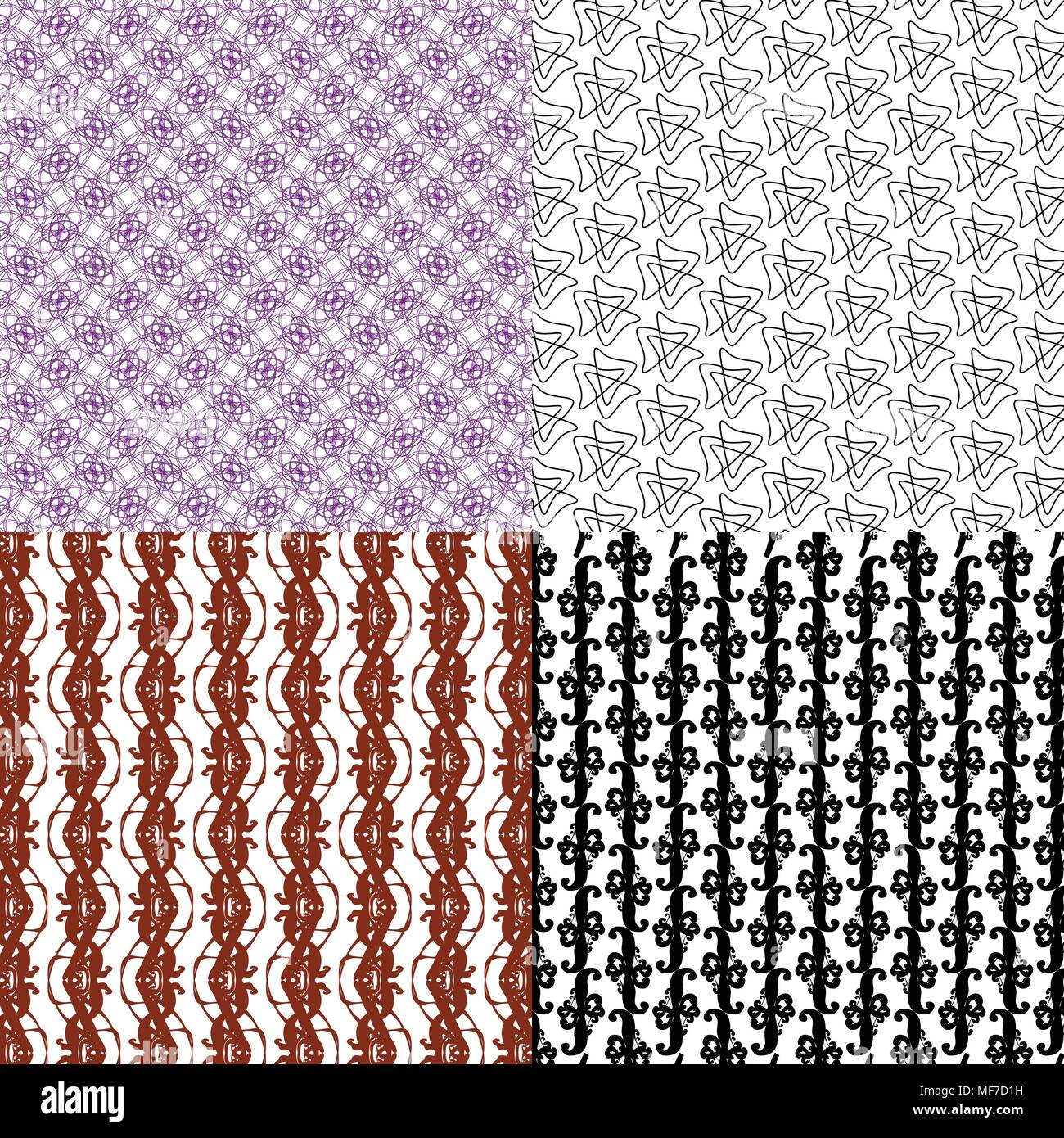 Set of pattern. Modern stylish texture. Repeating abstract background ...