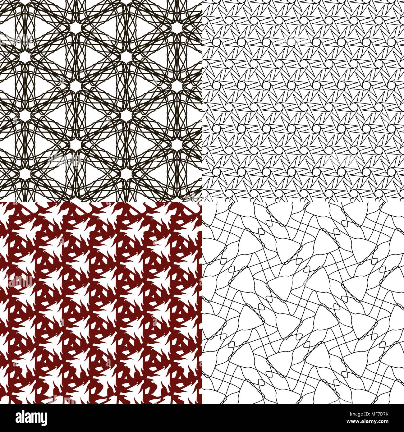 Set of pattern. Modern stylish texture. Repeating abstract background ...