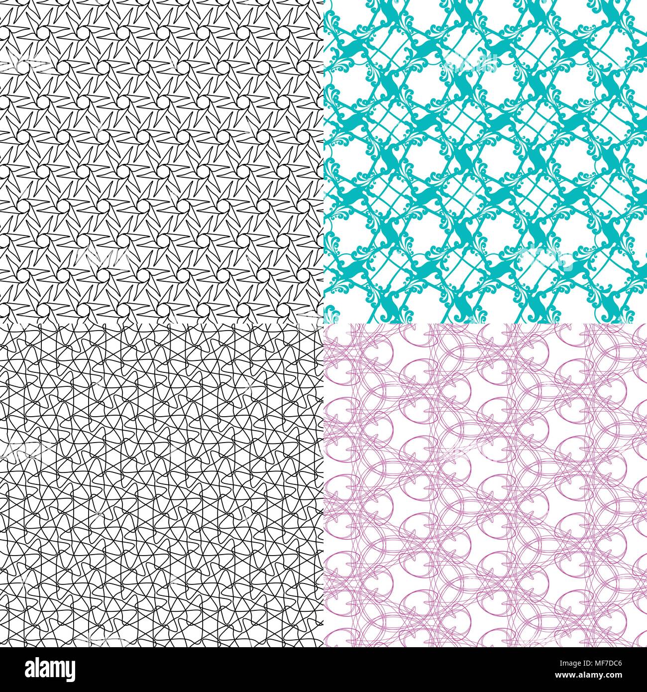 Set of pattern. Modern stylish texture. Repeating abstract background ...