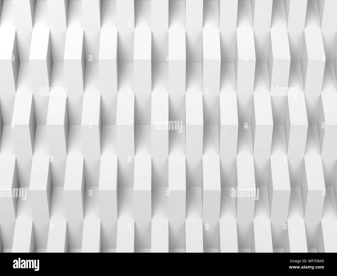 Abstract white background, geometric relief pattern, corners on wall ...
