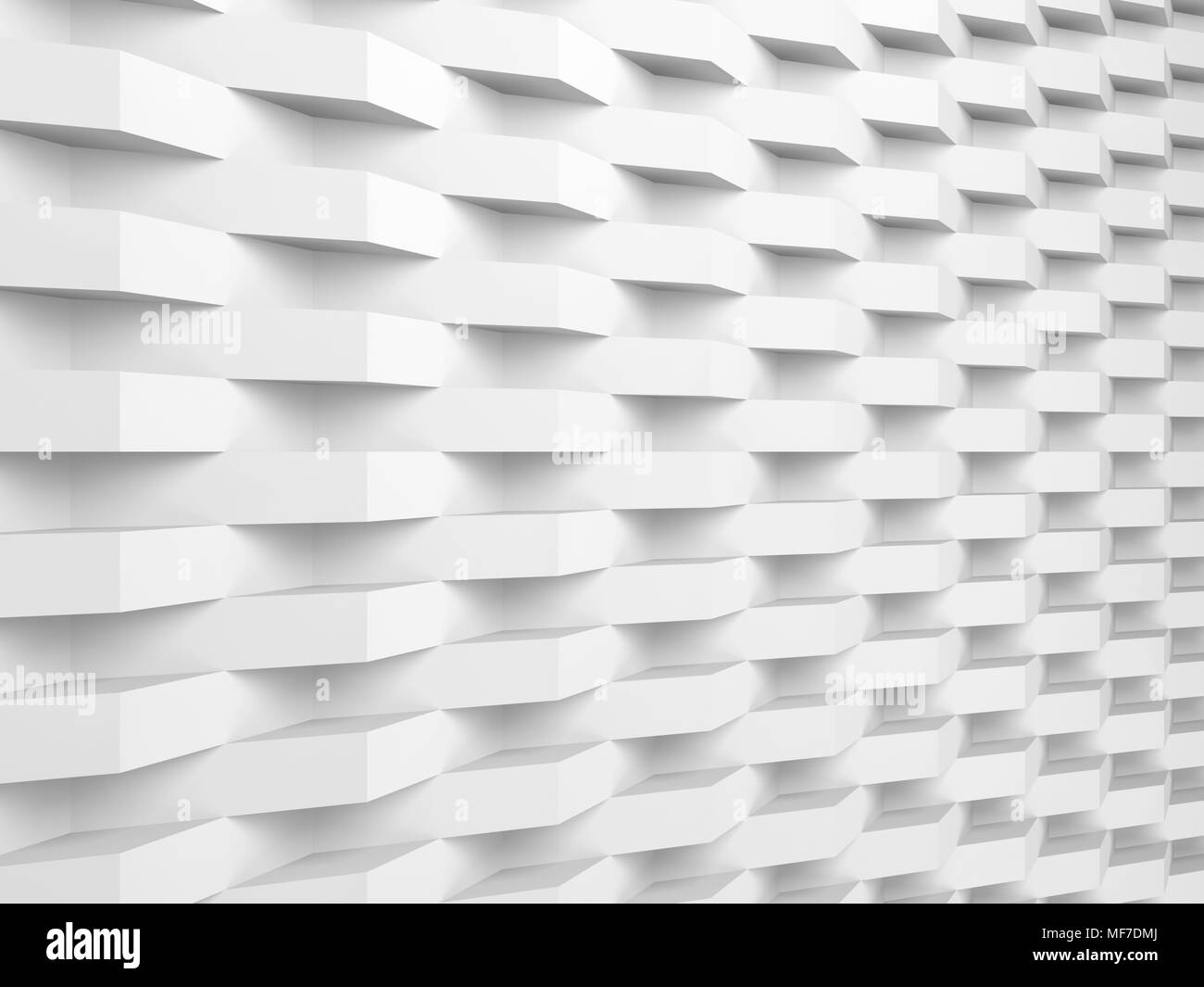 Abstract white background, geometric relief pattern, corners on wall ...