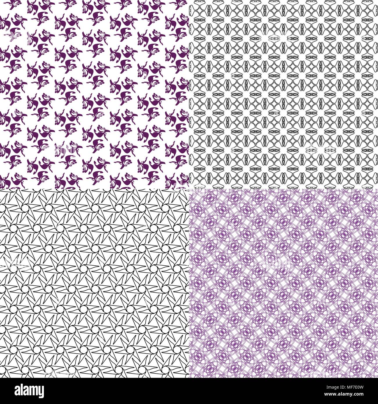 Geometric patterns tiling set hi-res stock photography and images - Alamy