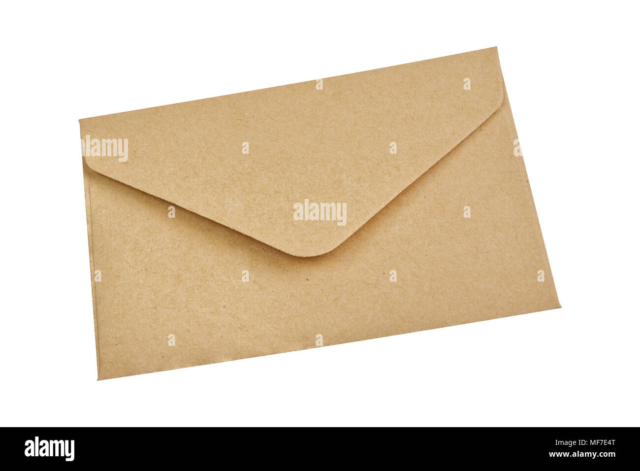 Beige envelope isolated on a white background Stock Photo - Alamy
