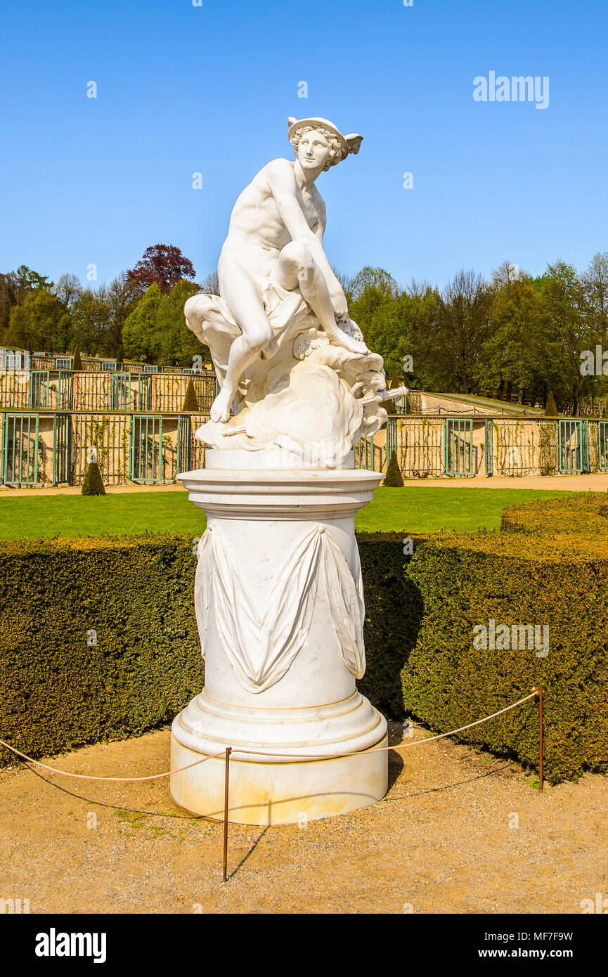 Statue near the Sanssouci palace of Potsdam, Germany Stock Photo - Alamy