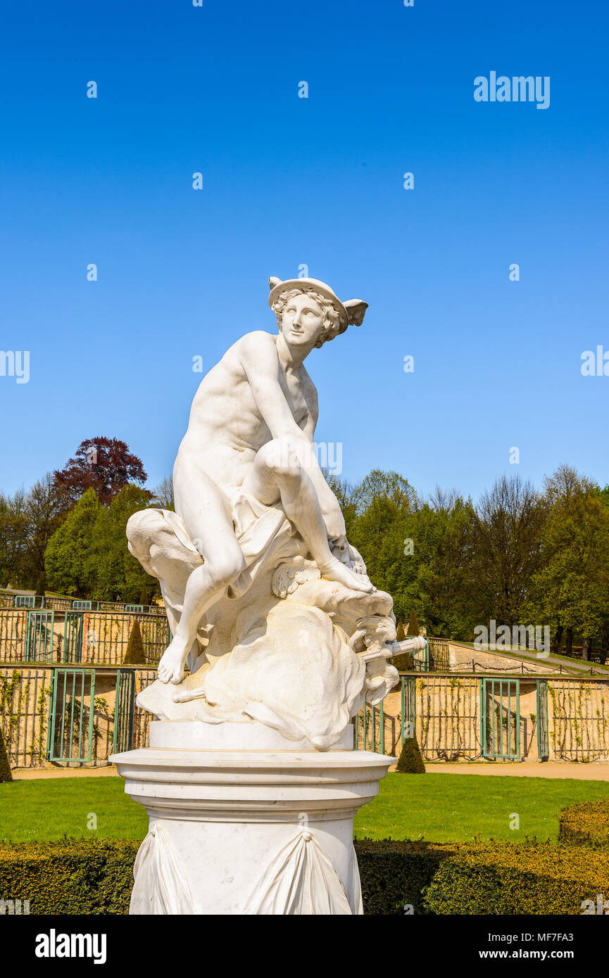 Statue near the Sanssouci palace of Potsdam, Germany Stock Photo - Alamy