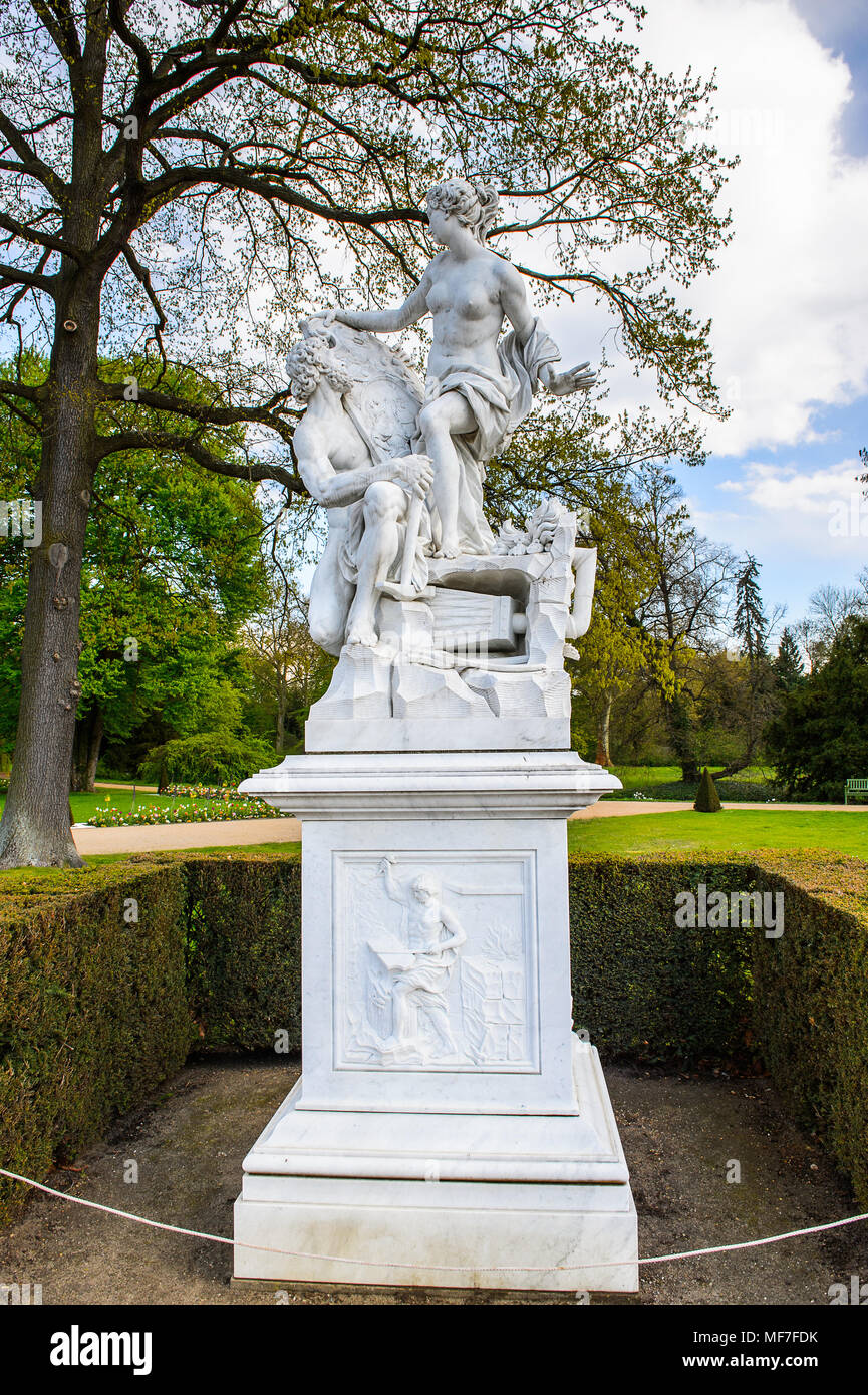 Statue near the Sanssouci palace of Potsdam, Germany Stock Photo - Alamy