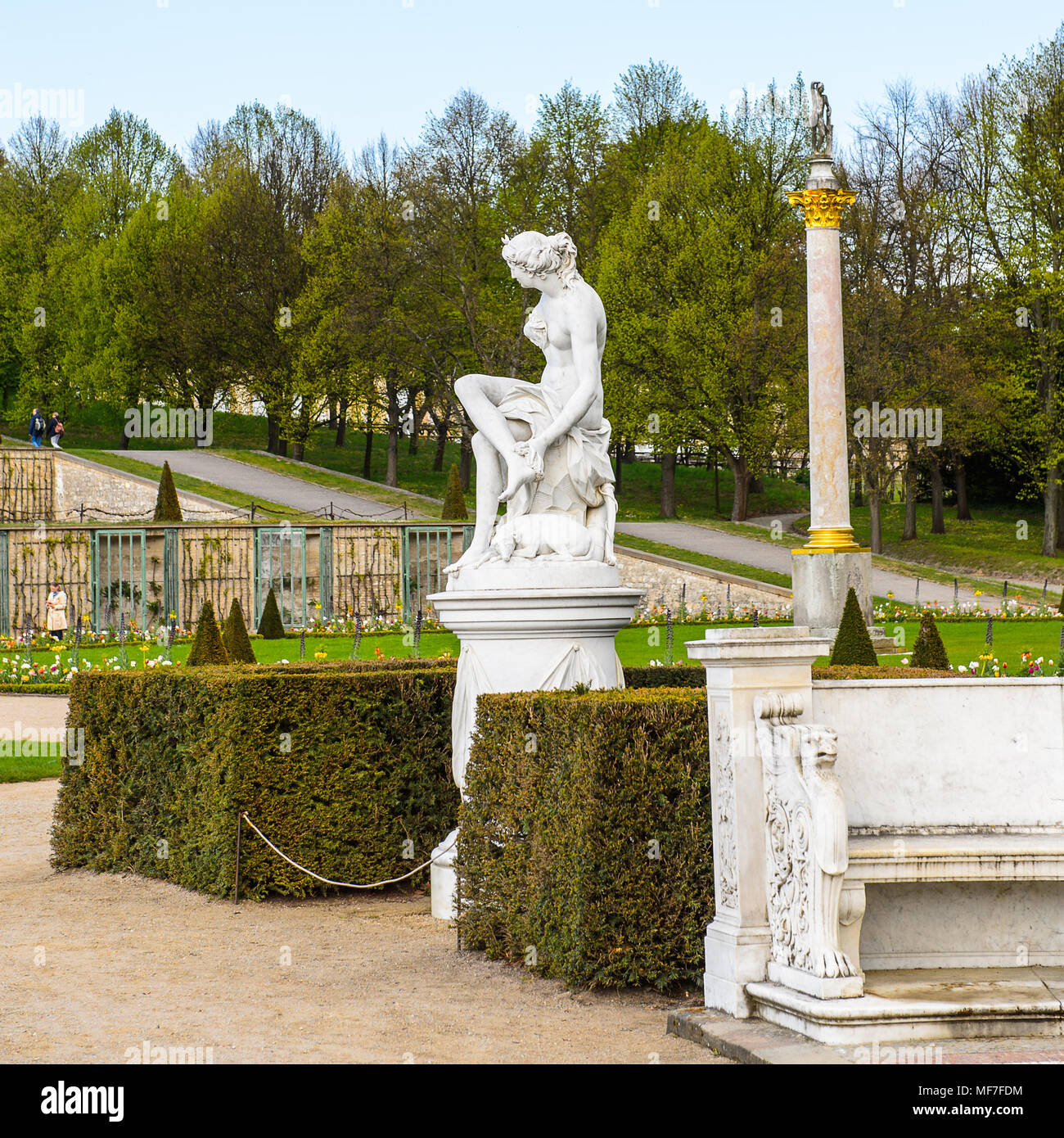 Statue near the Sanssouci palace of Potsdam, Germany Stock Photo - Alamy