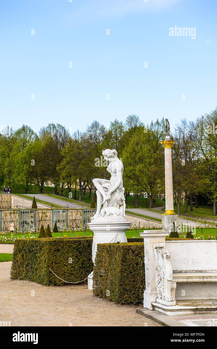 Statue near the Sanssouci palace of Potsdam, Germany Stock Photo - Alamy